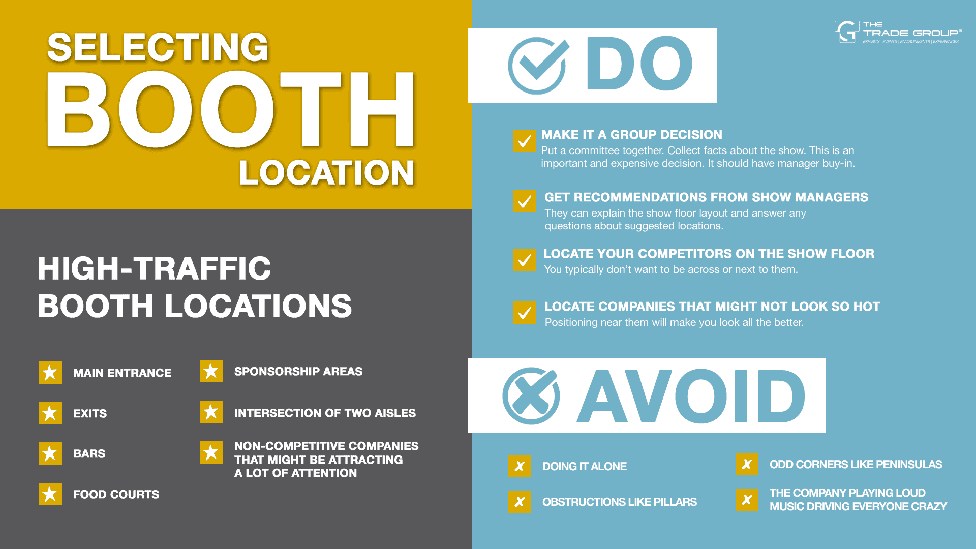 How to Select the Best Booth Location - The Trade Group